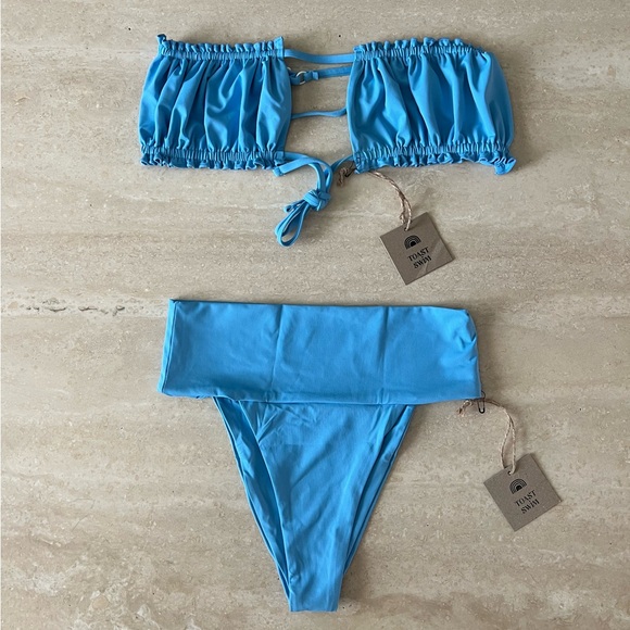 Kulani Kinis | Swim | Nwt Toast Swim Sky Blue Bikini Set | Poshmark